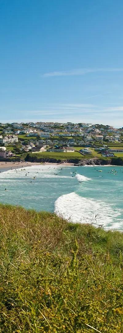 Live beaches, water webcam in Polzeath – Polzeath Beach Cornwall Webcam