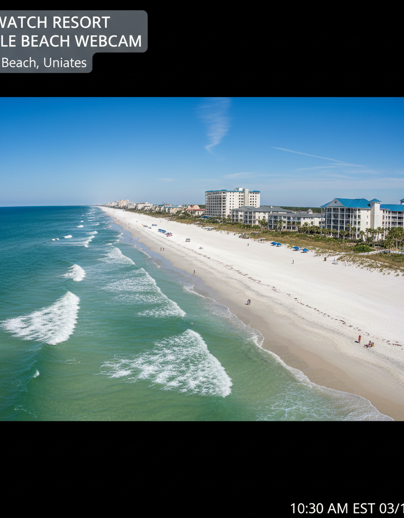 Live beaches, resorts webcam in Myrtle Beach, United States – Sea Watch ...